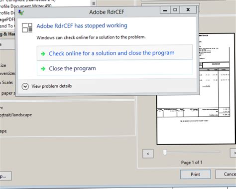 Solved Re Adobe RdrCEF Has Stopped Working Server Adobe Community