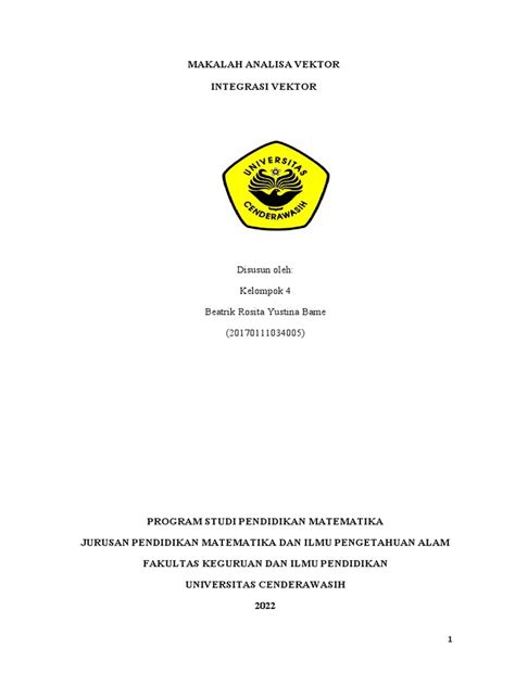 Makalah Analisa Vektor Pdf