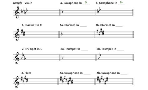 Transposing Instruments Steps To Music Theory