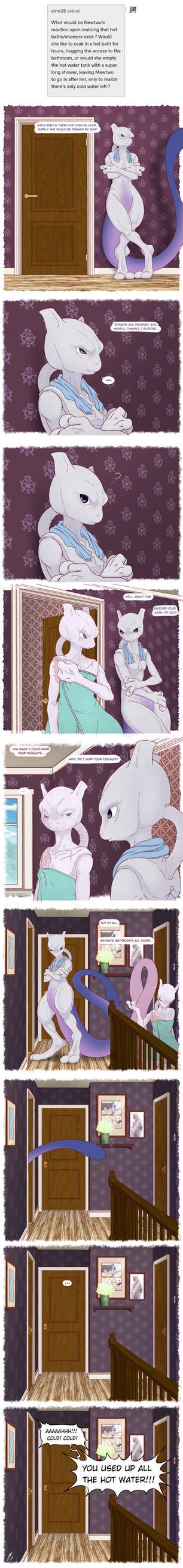 Cold Shower By Mewtwoandme On Deviantart