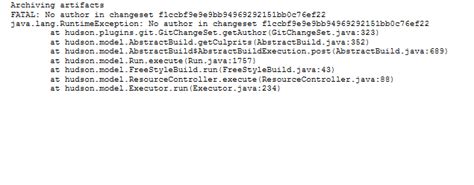 Jenkins Plugins Git Stash No Author In Changeset Stack Overflow