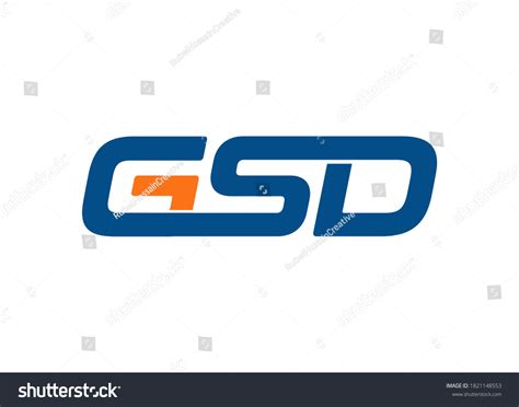 Gsd Letter Logo Design Vector Stock Vector Royalty Free 1821148553