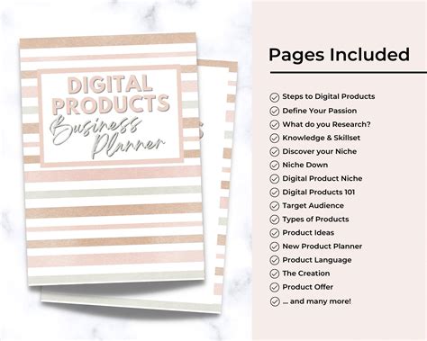 Digital Product Business Planner Printable Digital Product Etsy