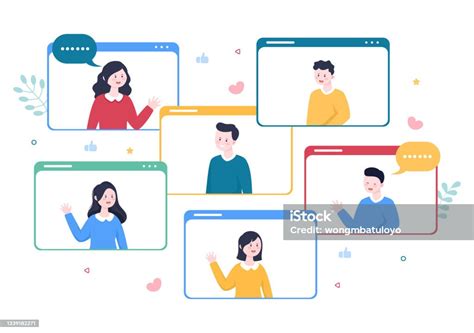 콘텐츠 제작자 배경 벡터 일러스트 의 프리랜서 블로거 및 비디오 동영상 블로거 프로덕션 포스터 또는 웹 디자인 템플릿에 사용할