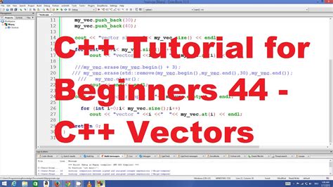 C Tutorial For Beginners C Vectors YouTube