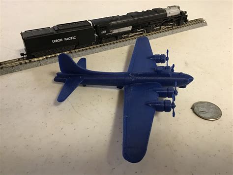 3d File B 17 Flying Fortress N Scale Model・3d Printing Design To
