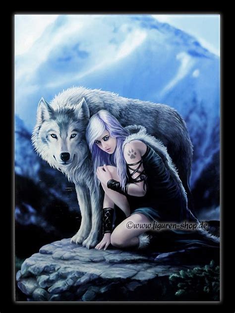 Pin By Pinner On Die Wölfe S R Anne Stokes Werewolf Girl Fantasy Wolf