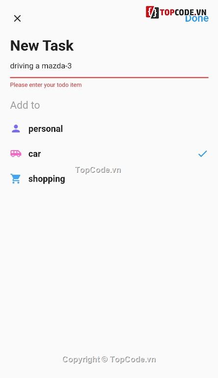 Code đồ án Mobile Todo App Với Flutter Dùng Getx