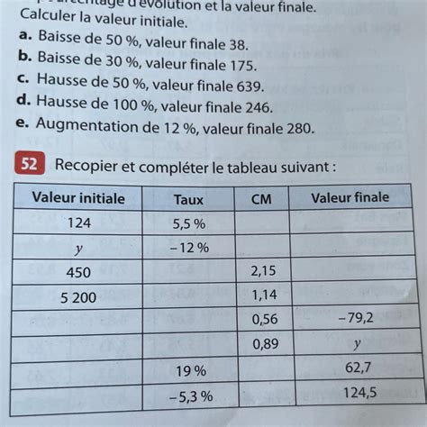 Pouvez Vous Maider Pour Lexercice 52svp Nosdevoirs Fr