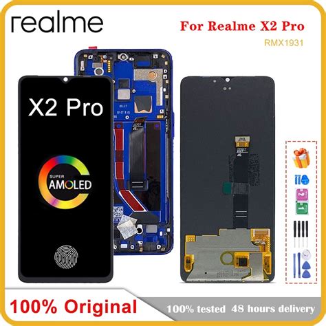 6 5 Original Amoled For Realme X2 Pro Lcd Display Rmx1931 Lcd Touch