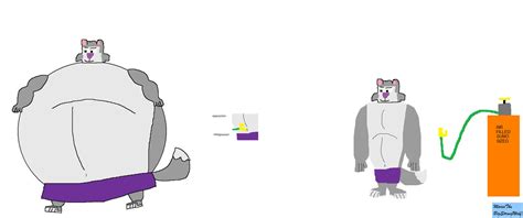 Inflatable Sumo Chip The Muscular Wolf By Marioabigstrongwolf On Deviantart