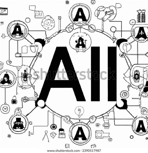 Spider Diagram Letters Ai Middle Icons AI Generated Image 2390517987