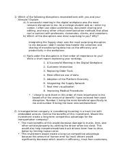 Assignemnt 1 Docx 1 Which Of The Following Disruptions Resonated