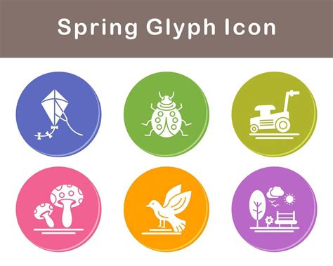 Spring Vector Icon Set 21518597 Vector Art At Vecteezy