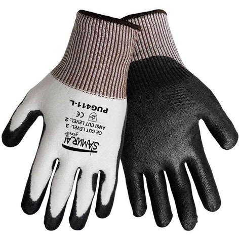 Global Glove Pug 411 Samurai Gloves Tuffalene Hdpe Shell Black