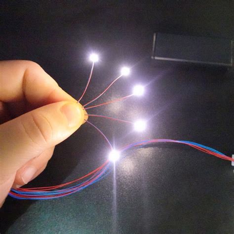 Pre Wired 3v 0402 Smd Led Warm White 30cm Wires P Grandado
