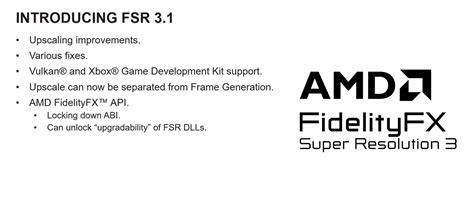 Fsr 31 Can Unlock Upgradability Of Fsr Dlls Rradeon