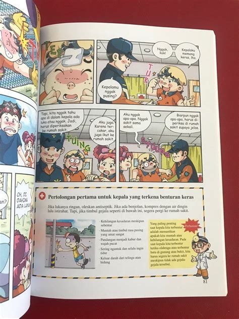 Comic Science WHY Pertolongan Pertama Pada Kecelakaan Buku Alat Tulis Buku Anak Anak Di