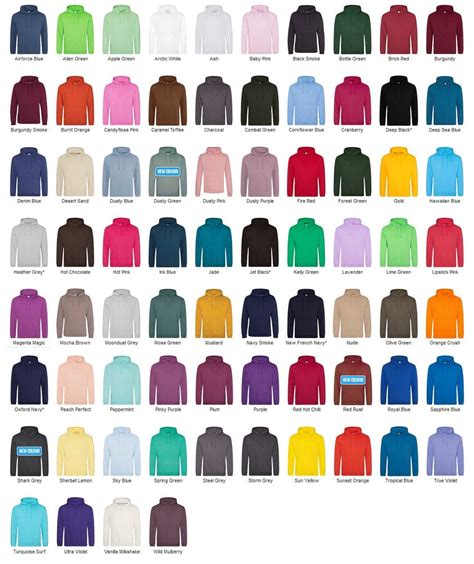 Popular Hoodie Colours Leavers Hoodies Company