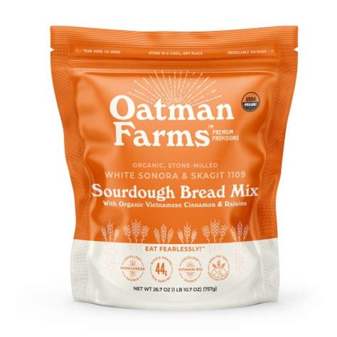Oatman Farms™ Organic Cinnamon Raisin Whole Wheat Flour Sourdough Bread