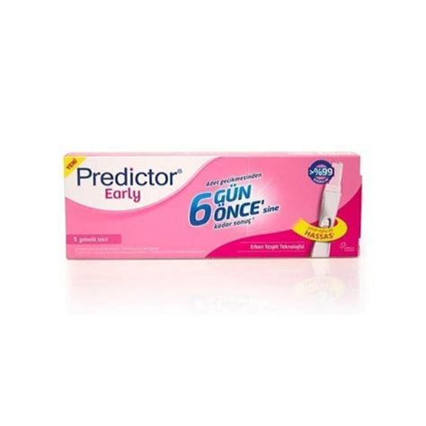 Predictor Gebelik Testi Early 1 adet Cinsel Sağlık Predictor Ürünleri Eczanemix da
