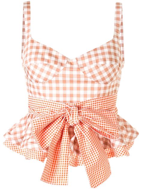 Silvia Tcherassi Pink Bow Tie Vest