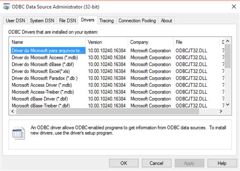 hodentekmsss windows 10 odbc data base administrators