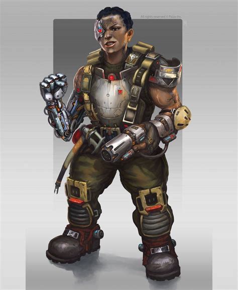 Augmented Dwarf By Tsabo6 On Deviantart Cyberpunk Male Sci Fi