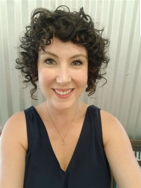 Curly Girl Curly Hair Styles Short Bangs Short Curly Bob French Bob