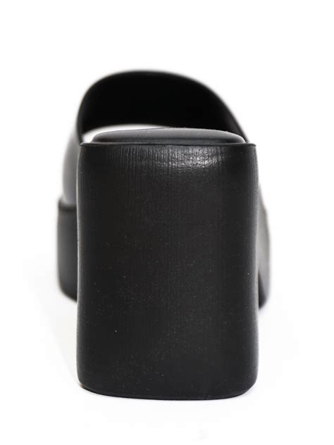 Melissa Posh Ad Black Platform Mules Sotris Stores