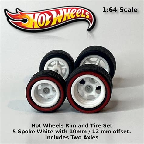 Hot Wheels Gassermuscle Car White Redline Wheels 10mm12mm