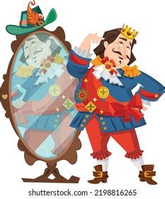 King Fashion King Old Tales Naked Stock Vector Royalty Free Shutterstock