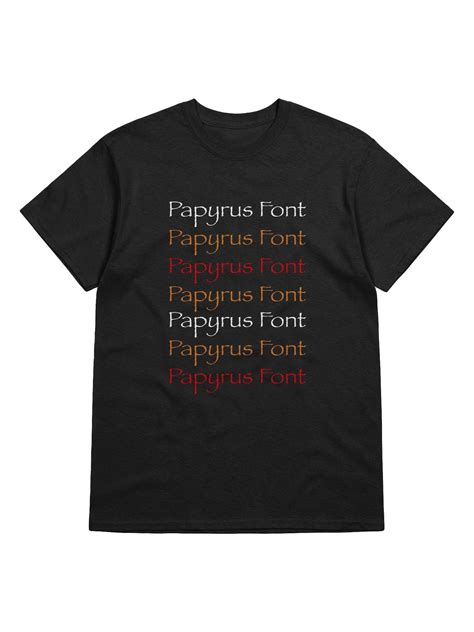 Papyrus Font Black Shirt | Natalie Tran