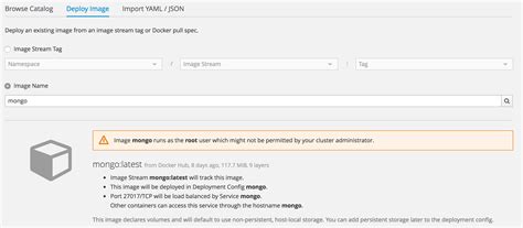 Mongodb Error Mounting Volumes On Openshift Next Gen Stack Overflow