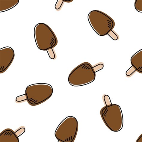 Premium Vector Seamless Pattern With Hand Drawn Ice Creams
