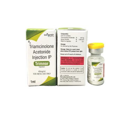 Triamcinolone Acetonide Injection I P Trimnor Inj For Clinical