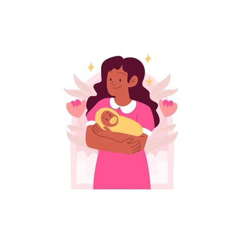 Premium Vector Vector Hand Drawn Mom Cartoon Illustration