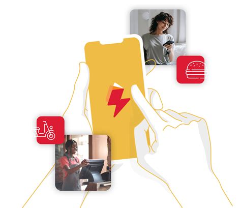 Dessenho De Mãos Segurando Um Celular E Usando Flash Menu