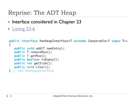 A Heap Implementation Chapter 26 Adapted From Pearson Education Inc