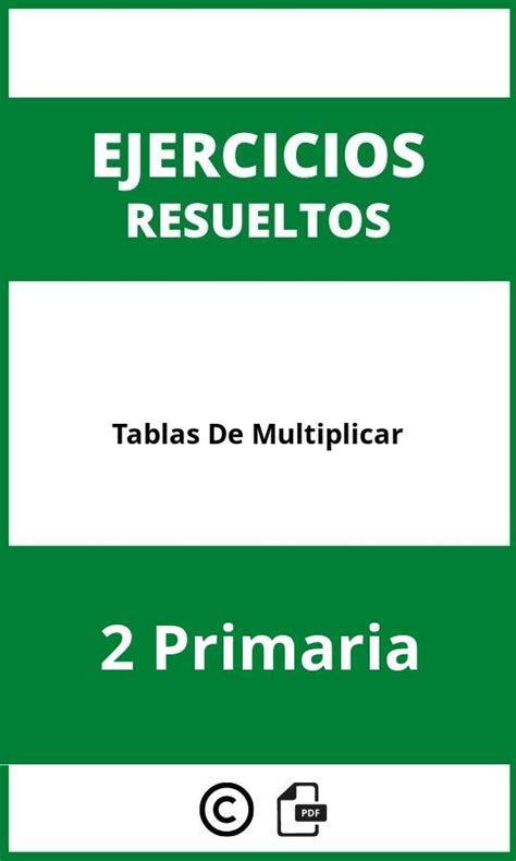Ejercicios Tablas De Multiplicar 2 Primaria PDF 2024