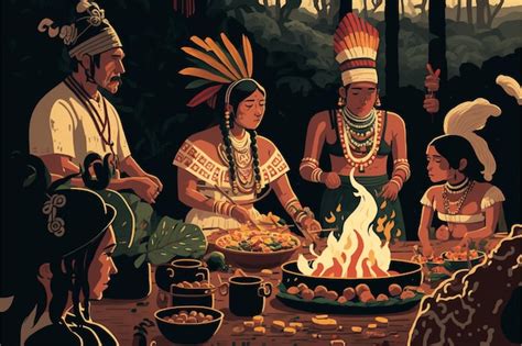 Premium Photo Illustration About People Enjoying Traditional Ceremon