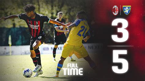 Milan Primavera 3 5 Frosinone Second Half Capitulation Condemns Abate