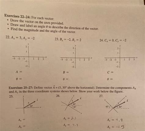 solved exercises 22 24 for each vector draw the vector