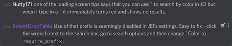 Inconsistent Tip Jei Colour Search Mode · Issue 1250 · Darkpacks