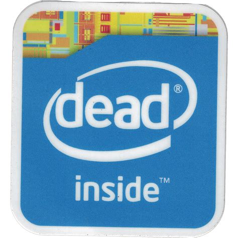 Dead Inside Vinyl Sticker By Calendar Club