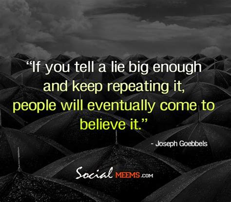 Believe Lie Hitler Quote