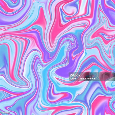 홀로그램 이음새가 없는 패턴 무지개 빛 액체가 흐르는 효과 환각 효과 동화 유니콘 트렌드 배경 90 년대 패션 그라데이션에 대한 스톡 벡터 아트 및 기타 이미지 Istock