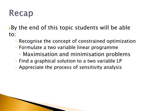 Lecture 10 Linear Programming Ppt