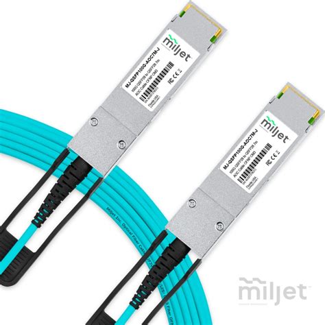 Cabo 100g Qsfp28 Para Qsfp28 7m Aoc Active Optical Cable Om3 Ofnp