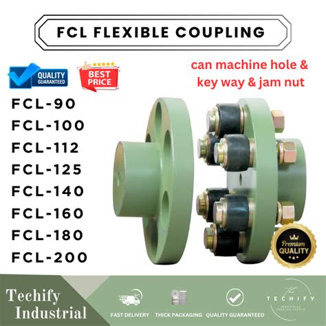 Fcl Flexible Coupling Fcl90 100 112 125 140 160 180 200 High Quality Coupling Can Machine Hole